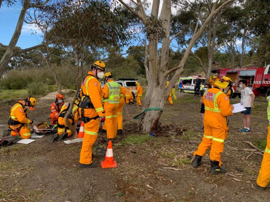 CFA leads rescue of hiker at Plenty Gorge | CFA News & Media