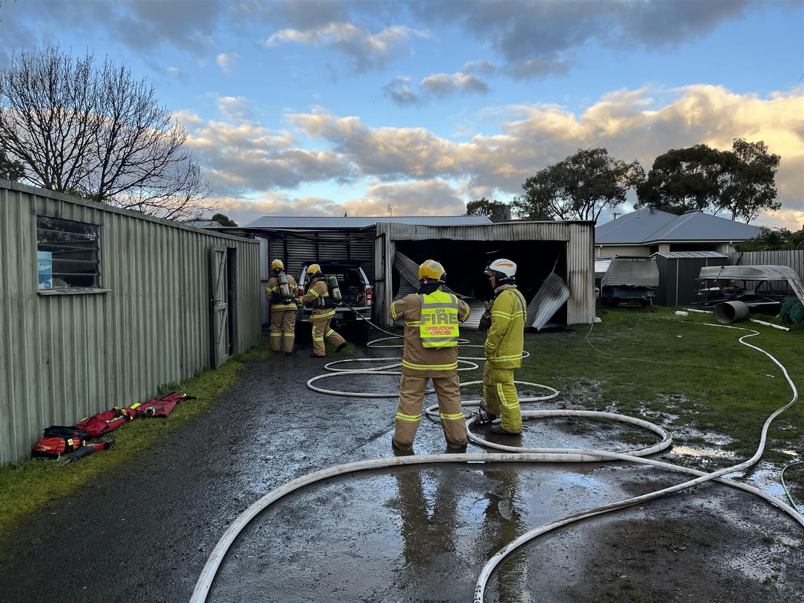 Kyneton shed fire contained | CFA News & Media