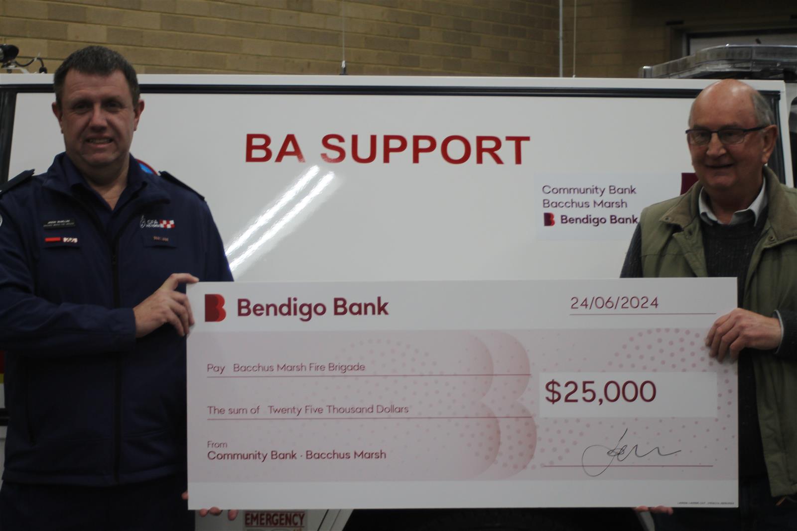 Bacchus Marsh receives new BA Support vehicle | CFA News & Media